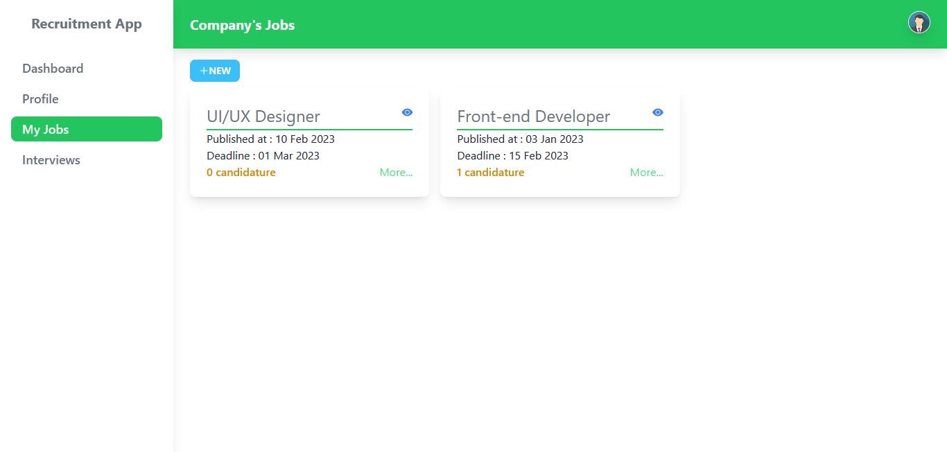 Projet | Gestion recrutement